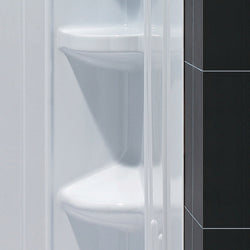 DreamLine DL-6042C-01 40"x40" Neo-Angle Shower Base and QWALL-2 Acrylic ...