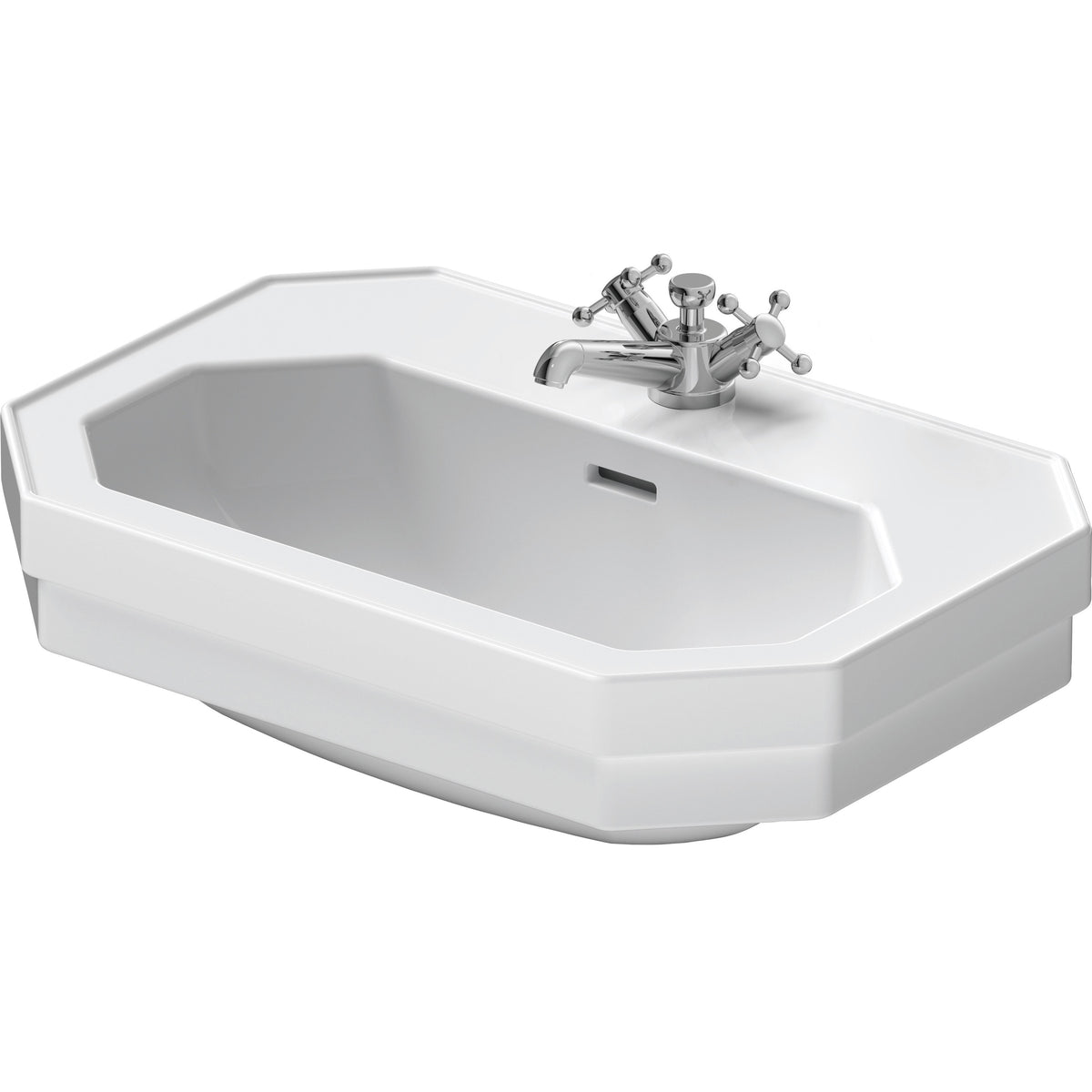 Duravit 0438600000 1930 Series Octagonal Wall Mounted Bathroom Sink ...