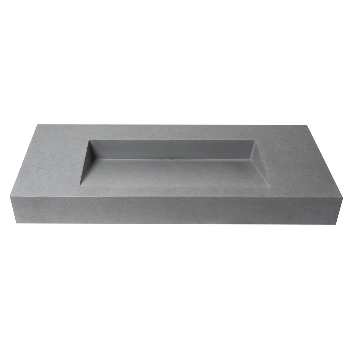 ALFI Brand ABCO48R 48" Solid Concrete Rectangular Countertop Sink ...