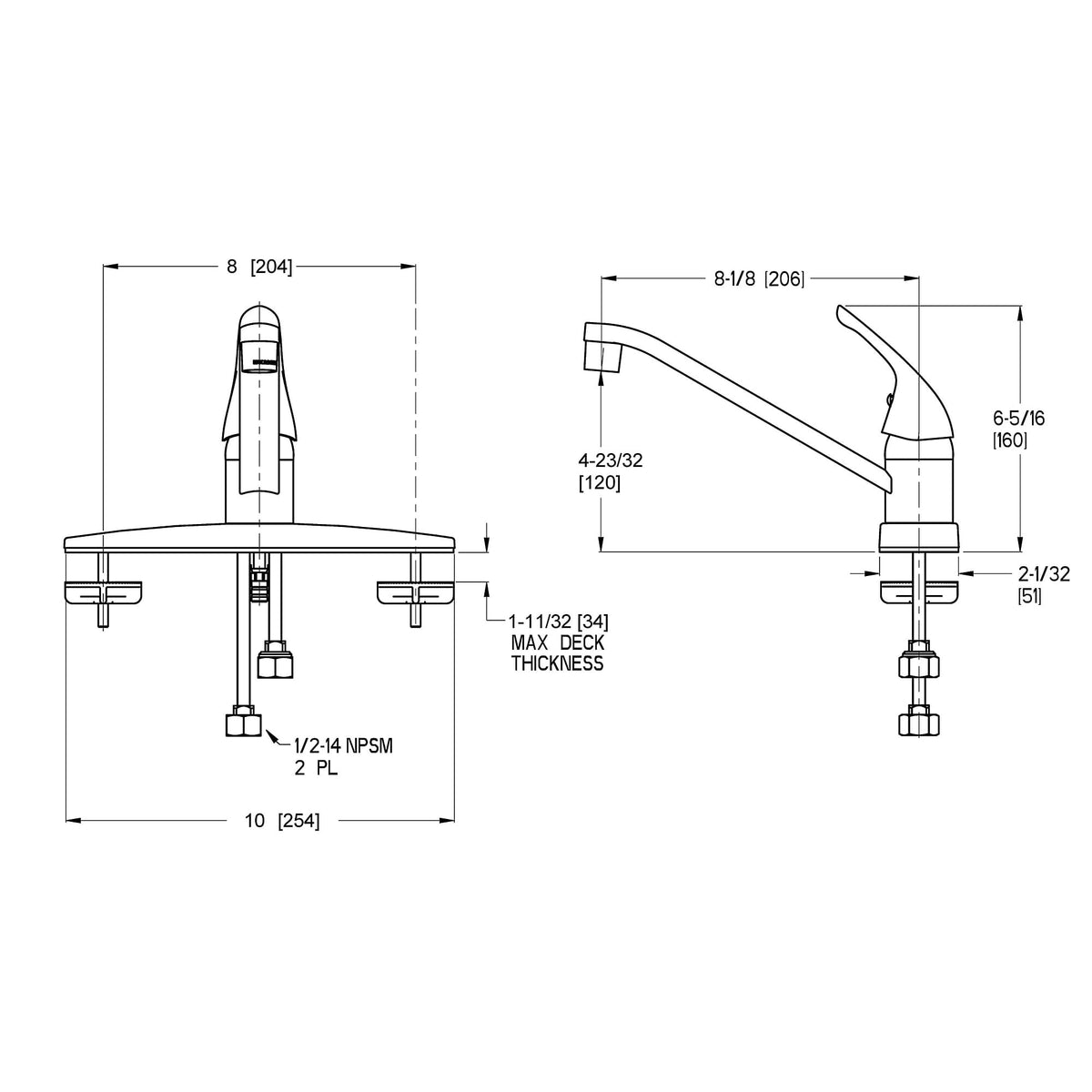 Pfister J134-144S Pfirst Series 1-Handle Kitchen Faucet, Stainless ...