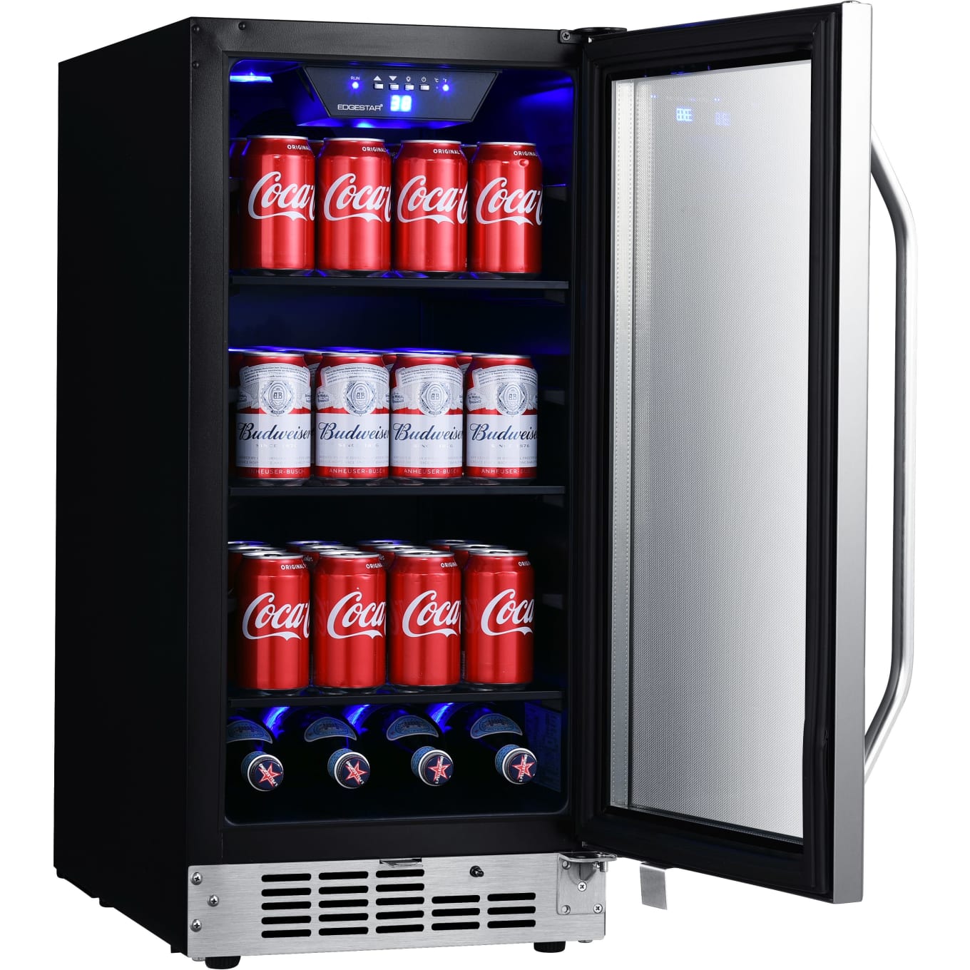 Edgestar 80 can beverage cooler store